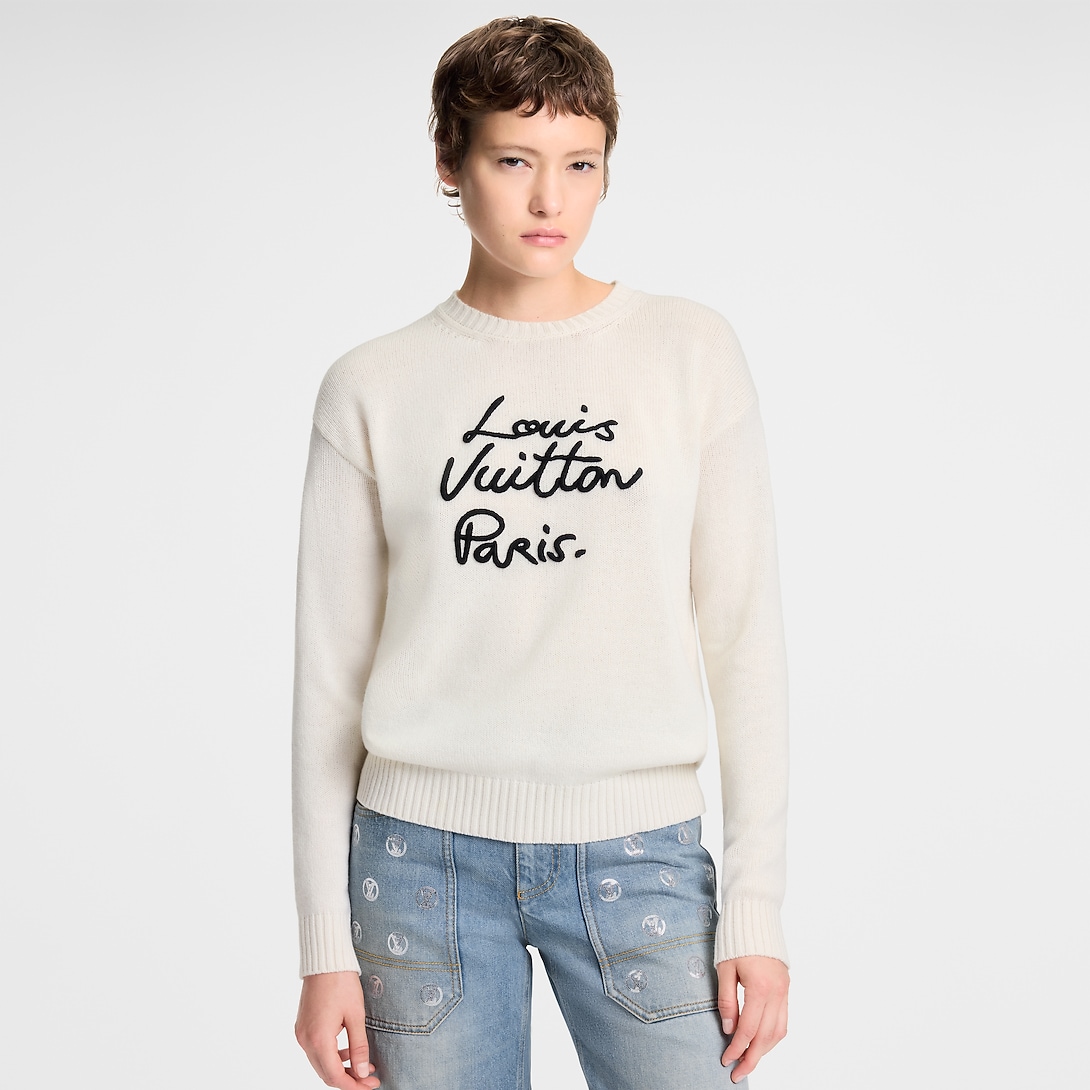 Cursive Signature Pullover - Ready-to-Wear | Louis Vuitton India