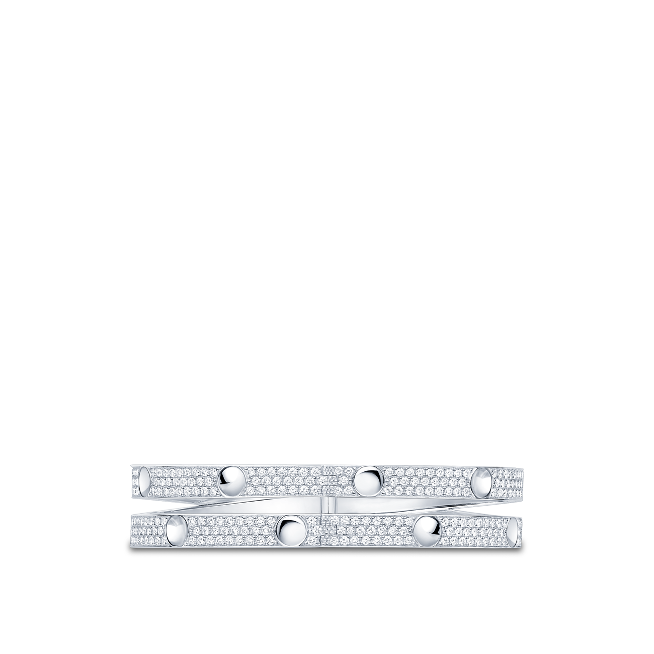 Empreinte Bangle, White Gold and Diamonds - Categories | Louis Vuitton ...