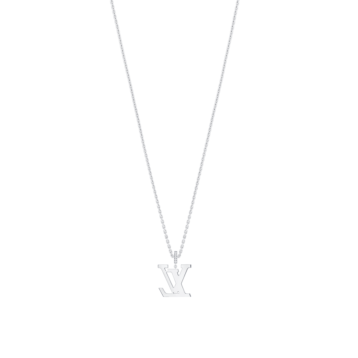 LV Large Pendant, White Gold And Diamonds - Categories | Louis Vuitton ...