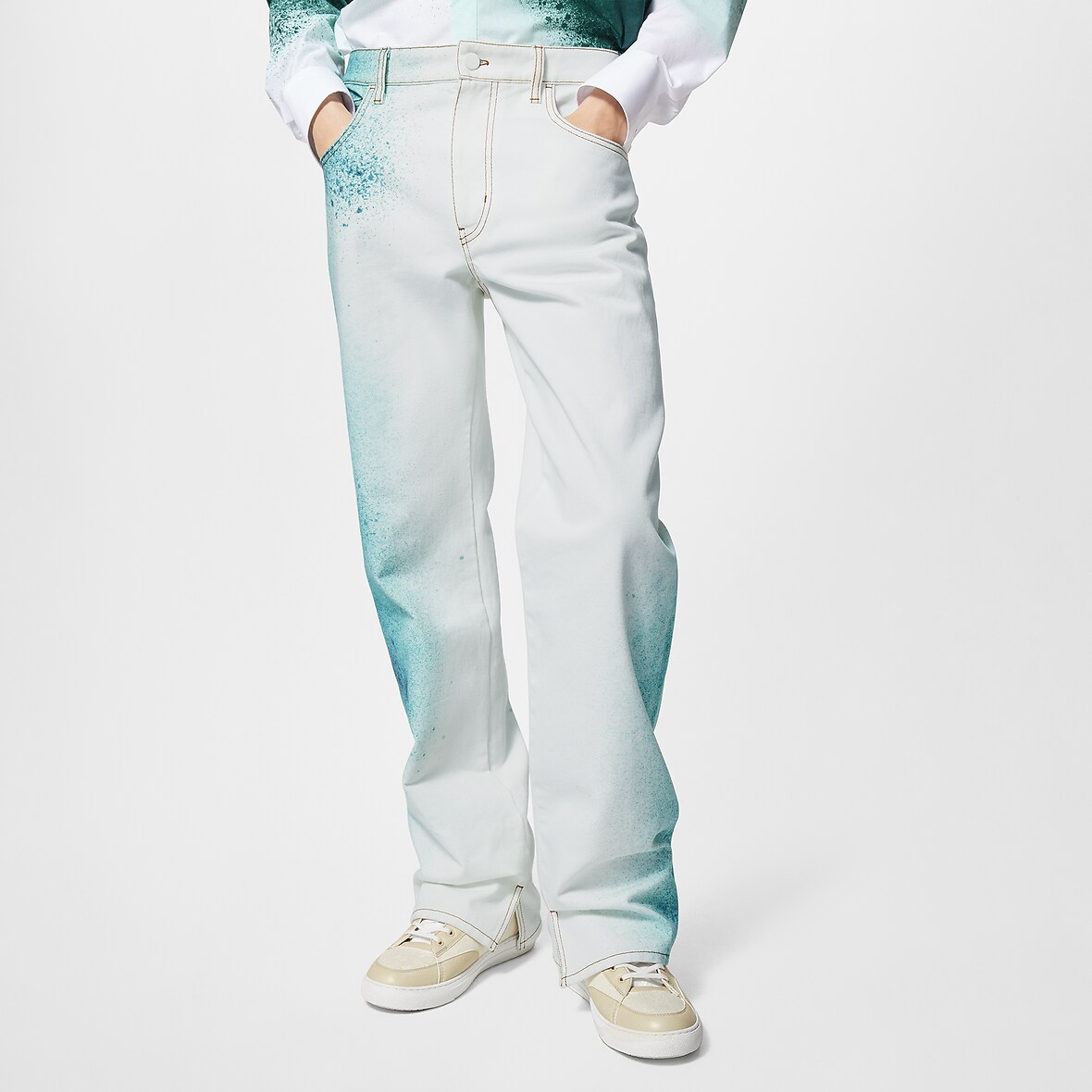 LV Spray Denim Pants - Ready-to-Wear | LOUIS VUITTON