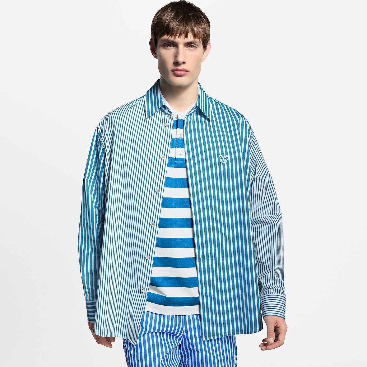 Monogram Patchwork Striped Shirt - Ready-to-Wear | Louis Vuitton India