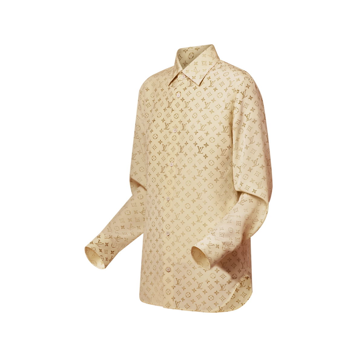 Washed Monogram Silk Shirt - Ready-to-Wear | LOUIS VUITTON